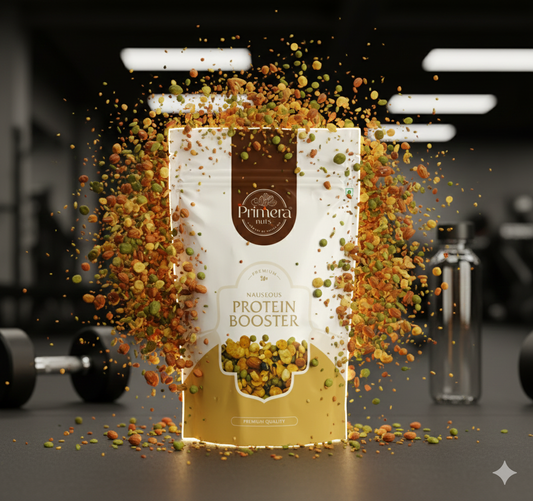 Primera Nuts Roasted Protein Boost –200g| High Protein Healthy Snack M ...